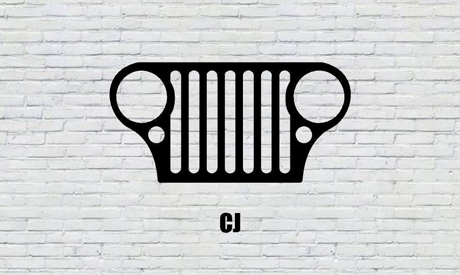 CJ Jeep Grille Sticker – Sticker Joint