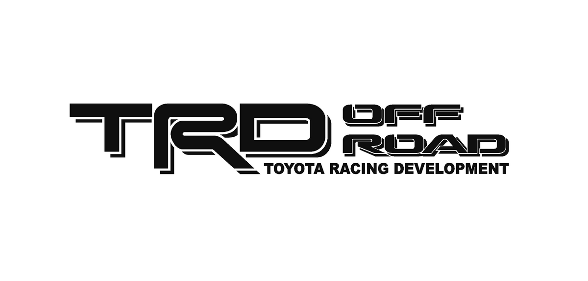 TRD Offroad Decal w/ Toyota Racing Development (Single Color) – Sticker ...