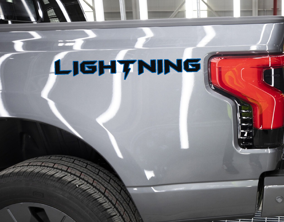 Ford F-150 Lightning Electric Truck Decals (Two Color) – Sticker Joint